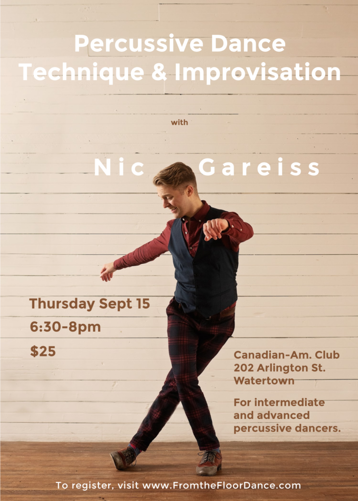 Nic Gareiss Workshop: Percussive Dance Technique & Improv - BDA