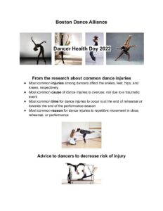 BDA Dancer Health Day 2022 Resources - BDA