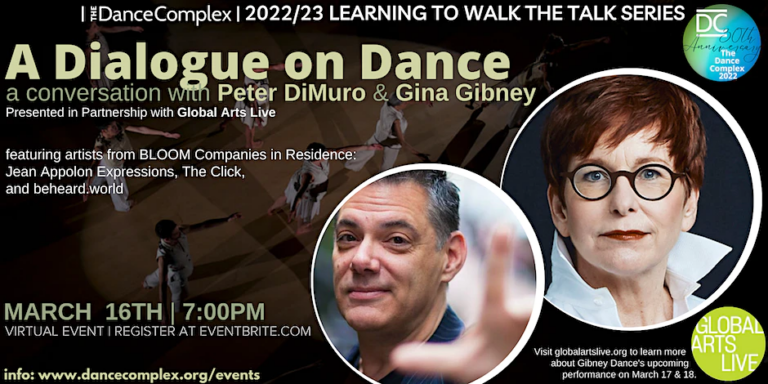 UPDATED* A Dialogue on Dance: a virtual conversation with Peter DiMuro ...